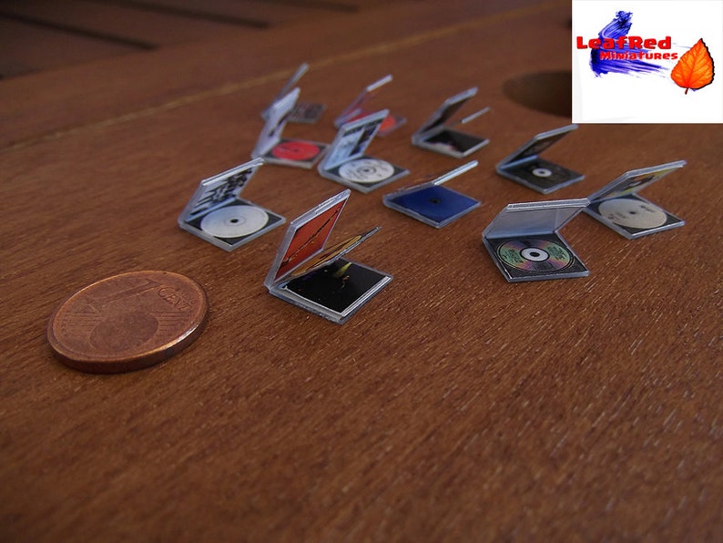 Miniature MICHAEL JACKSON CD Collection and Album Scale 1/12 - Etsy