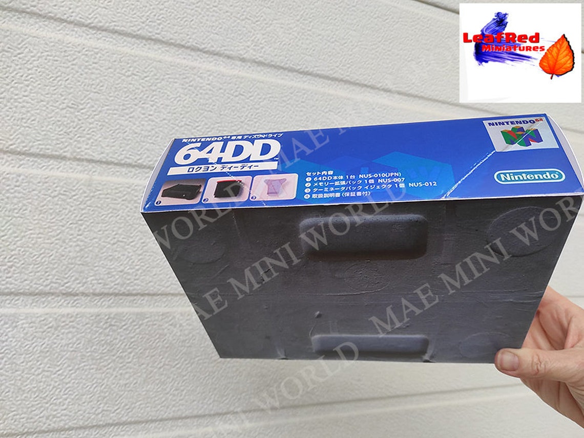 N64DD, Nintendo 64DD Mini, Replica Box. - Etsy Canada