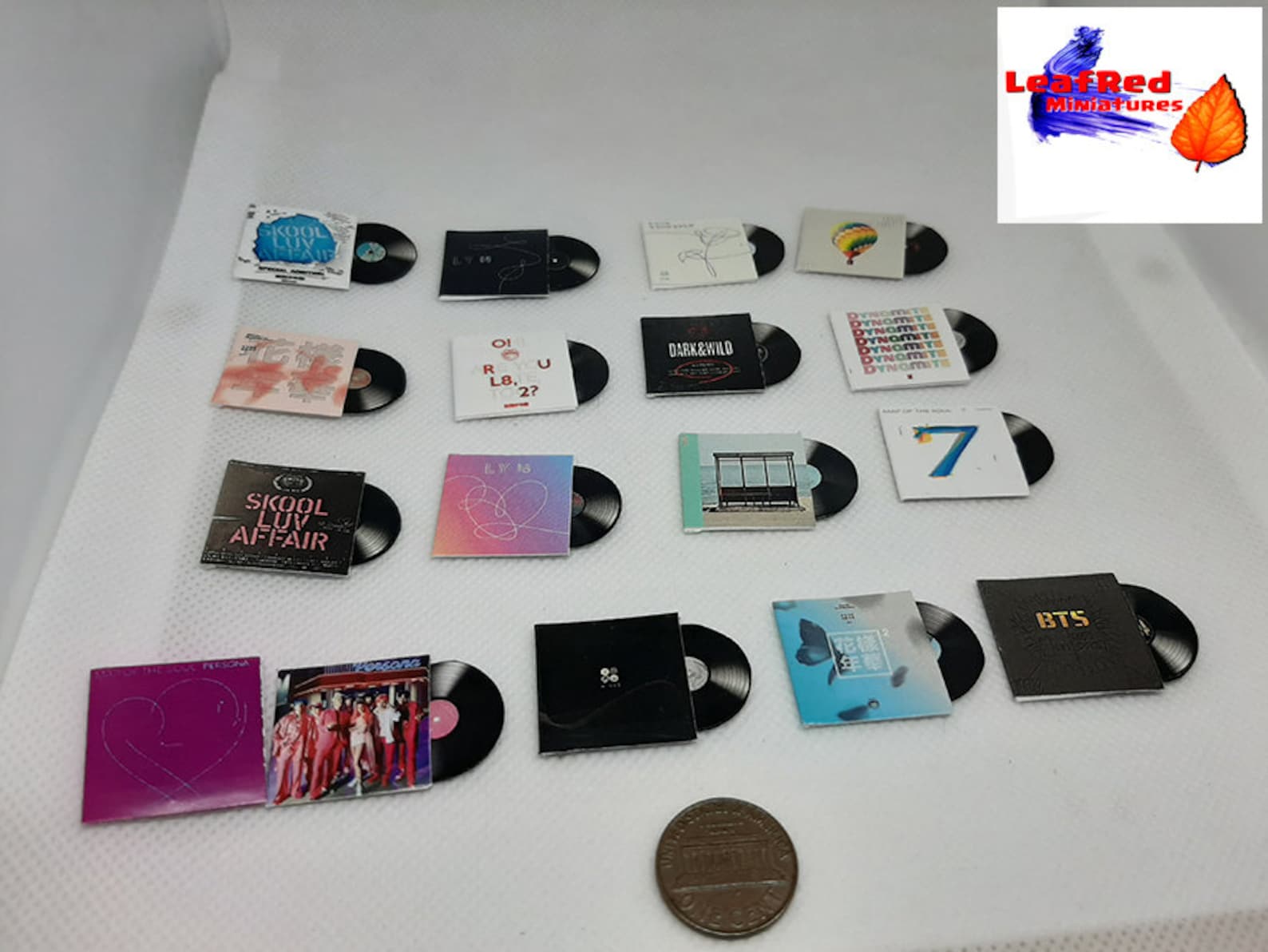 BTS Collection. 13 Miniature VINYL Record Vintage. Scale 1/12. - Etsy
