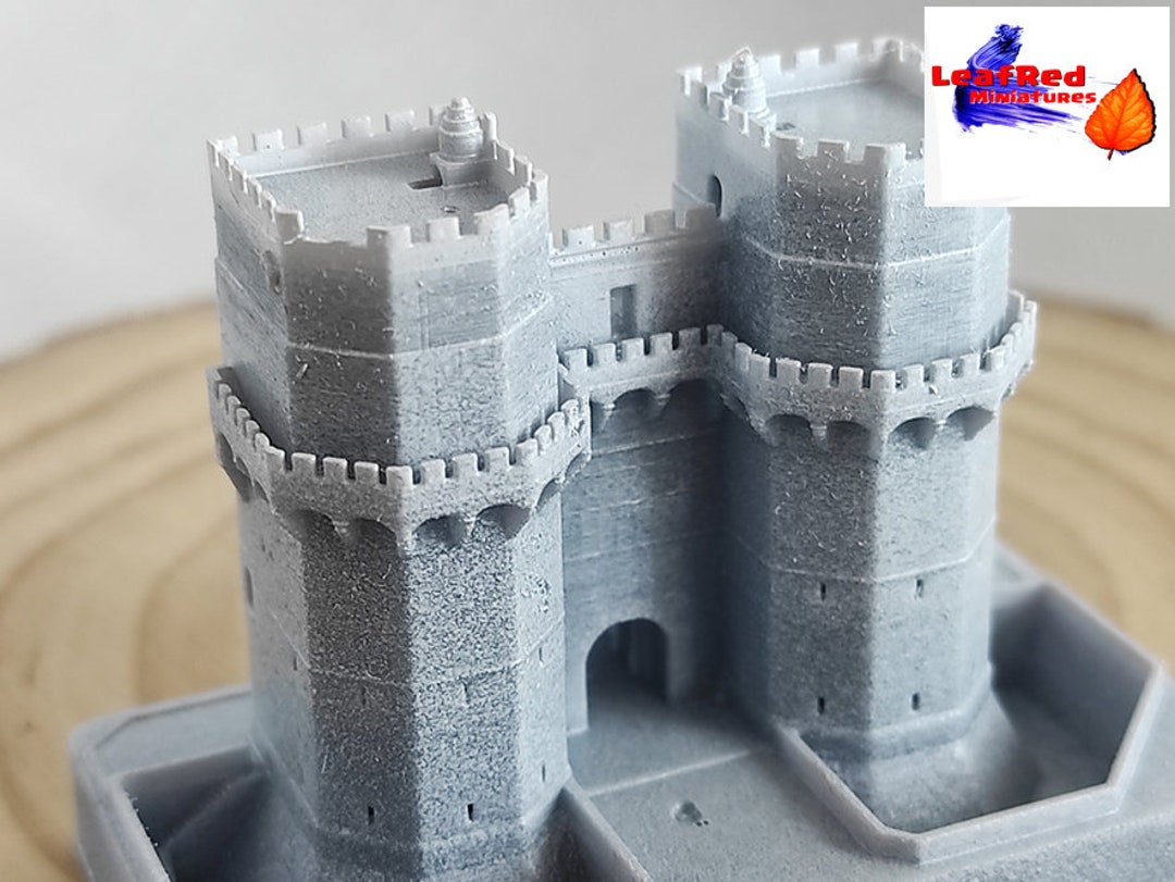 Miniature Medieval Building. Double Gate Tower. for Scale Craftsman ...