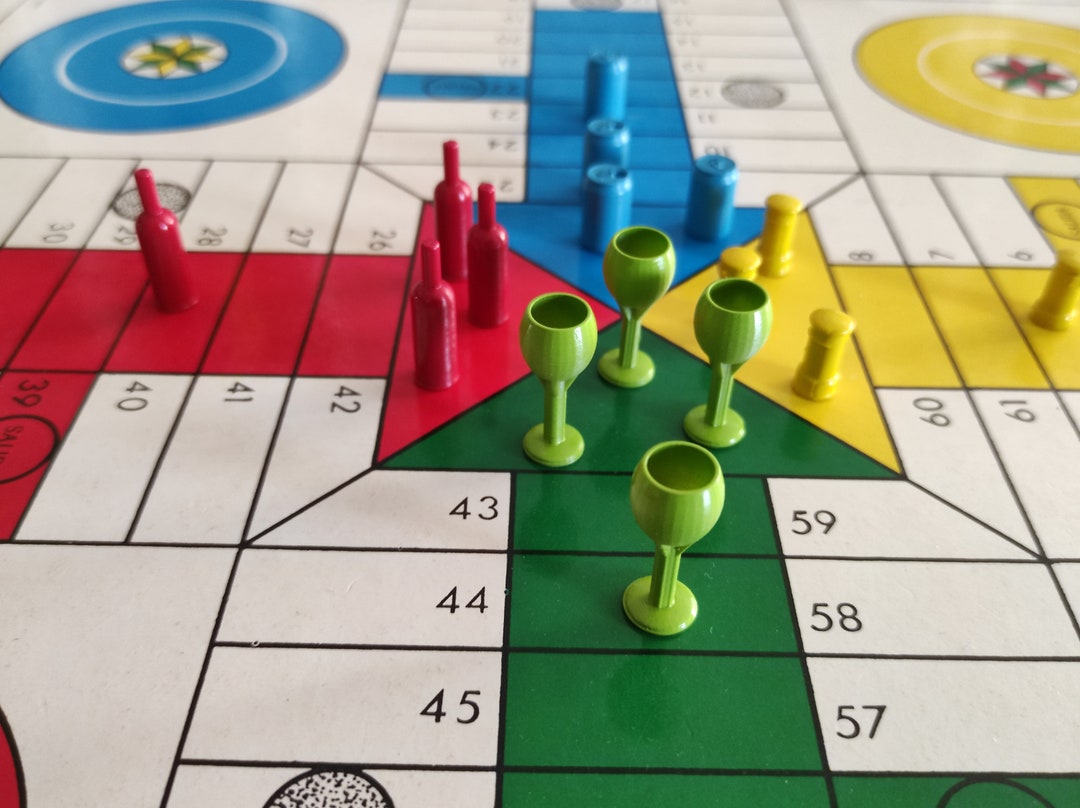 Custom PARCHEESI GAME BOARD Pieces / Tokens - Parchis. Select Your ...