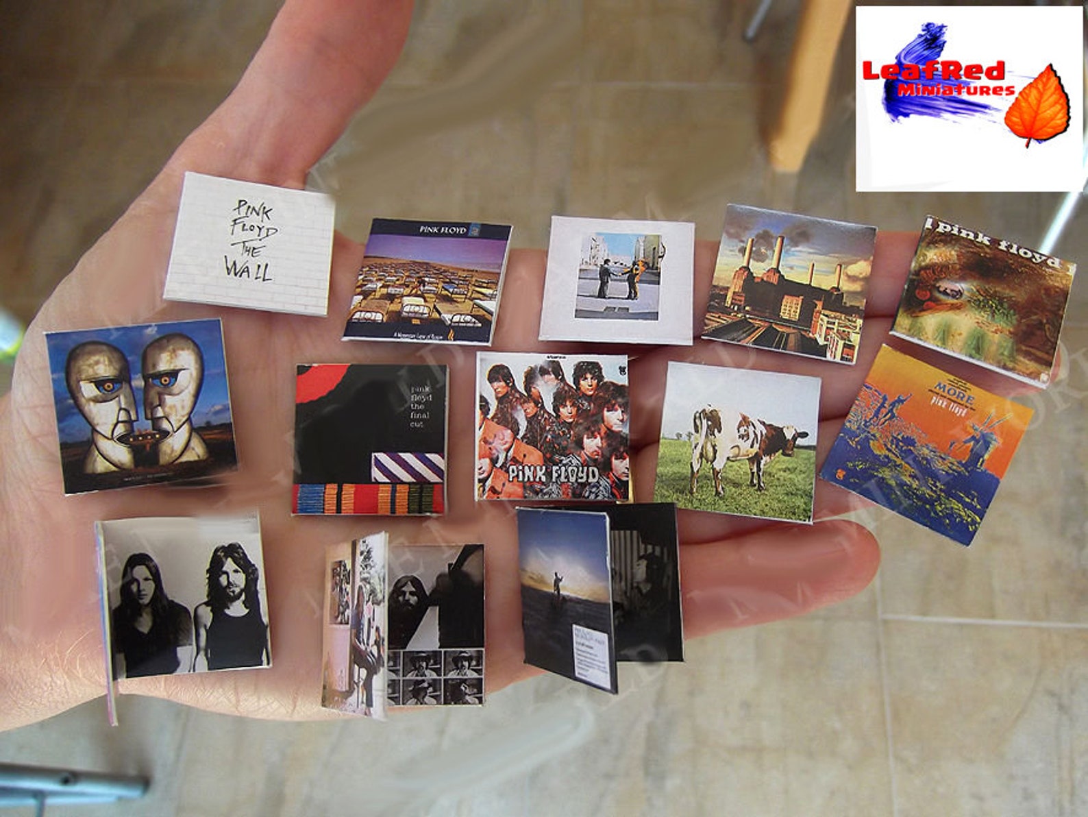 PINK FLOYD Collection 14 Record Miniature Record. All Studio - Etsy