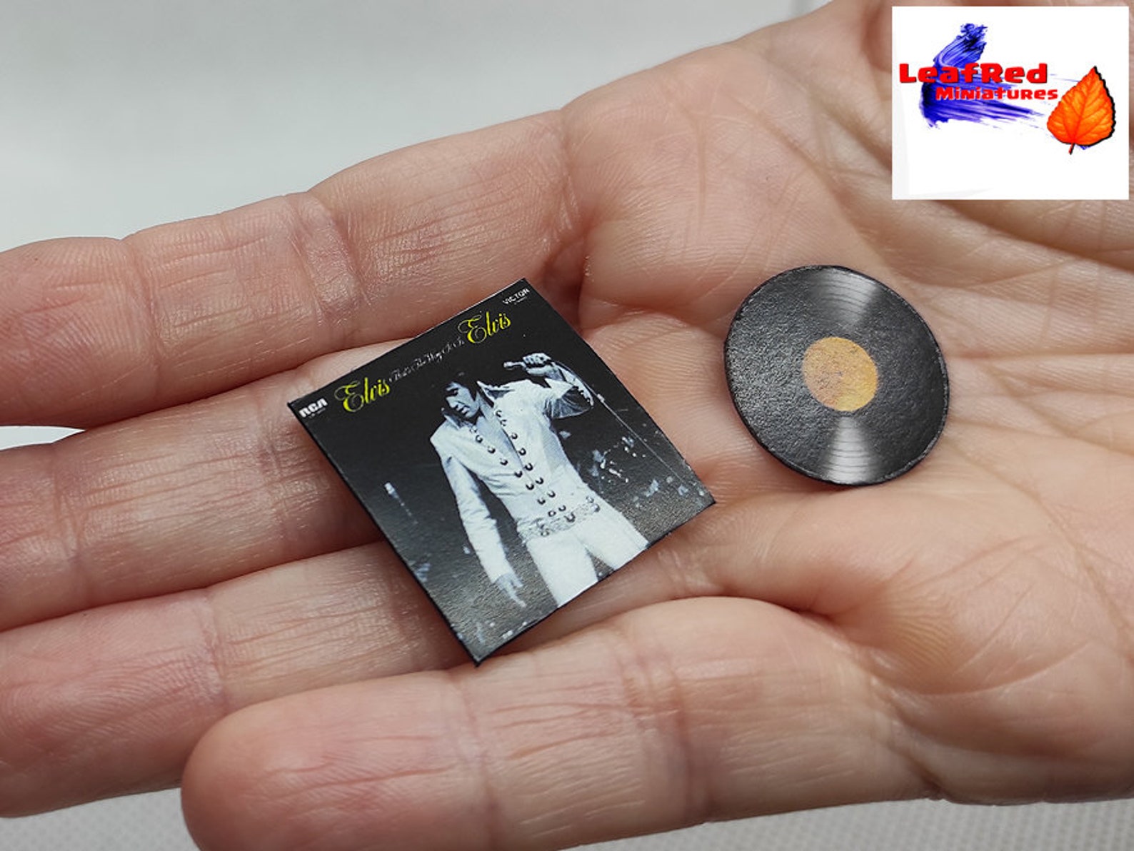 ELVIS PRESLEY Collection 6 Record Miniature Record HANDMADE. - Etsy