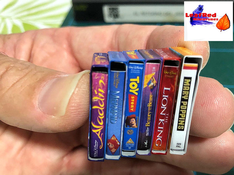 VHS Miniature Collection. Replica Vintage. Scale 1/6 - Etsy Australia
