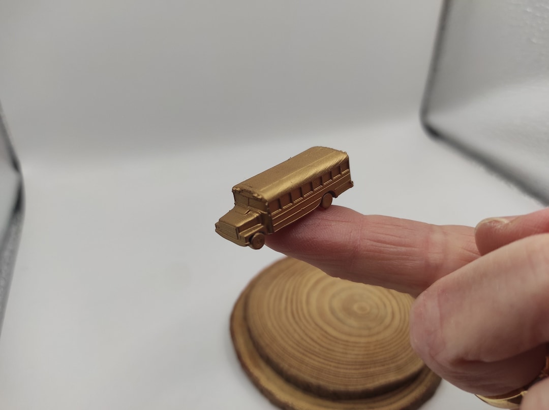 SCHOOL BUS, Game Custom TOKEN Assortmen Pieces (N Gauge Scale), Table ...