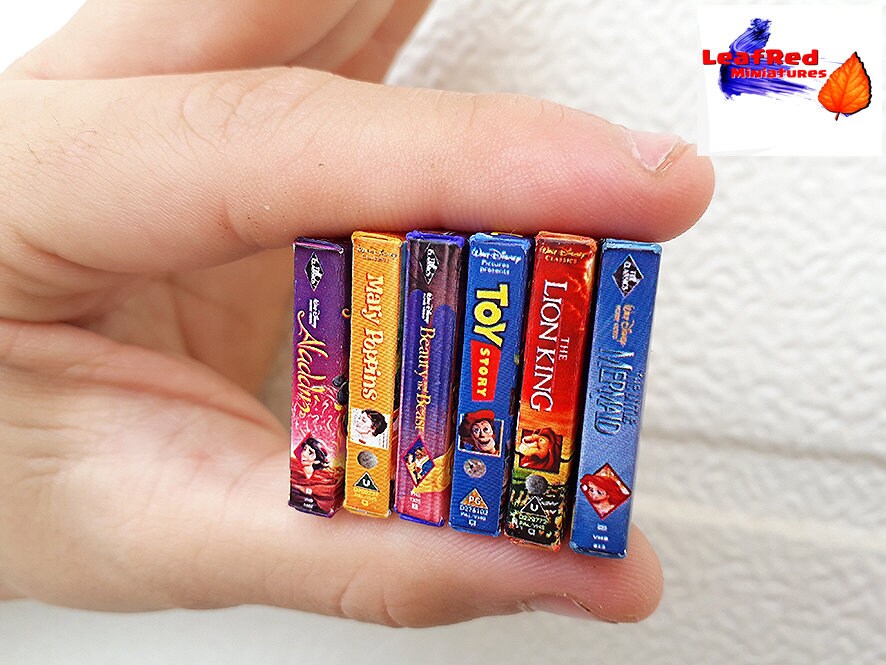 VHS Miniature Collection. Replica Vintage. Scale 1/6 - Etsy Australia