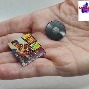 ELVIS PRESLEY Collection 6 Record Miniature Record HANDMADE. 1/12 Scale ...