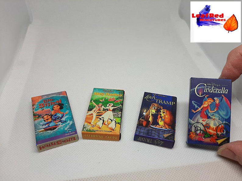 VHS Miniature Collection. Disney Replica Vintage. Scale 1/3 - Etsy