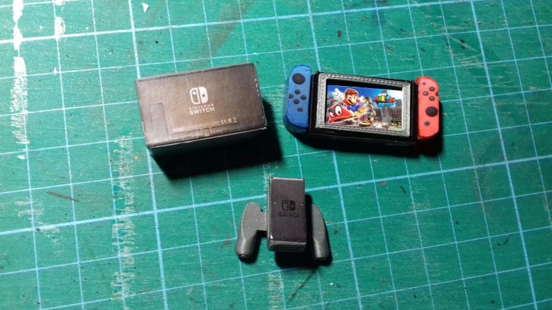 NINTENDO SWITCH. Miniature Console With Box and Controllers. - Etsy UK