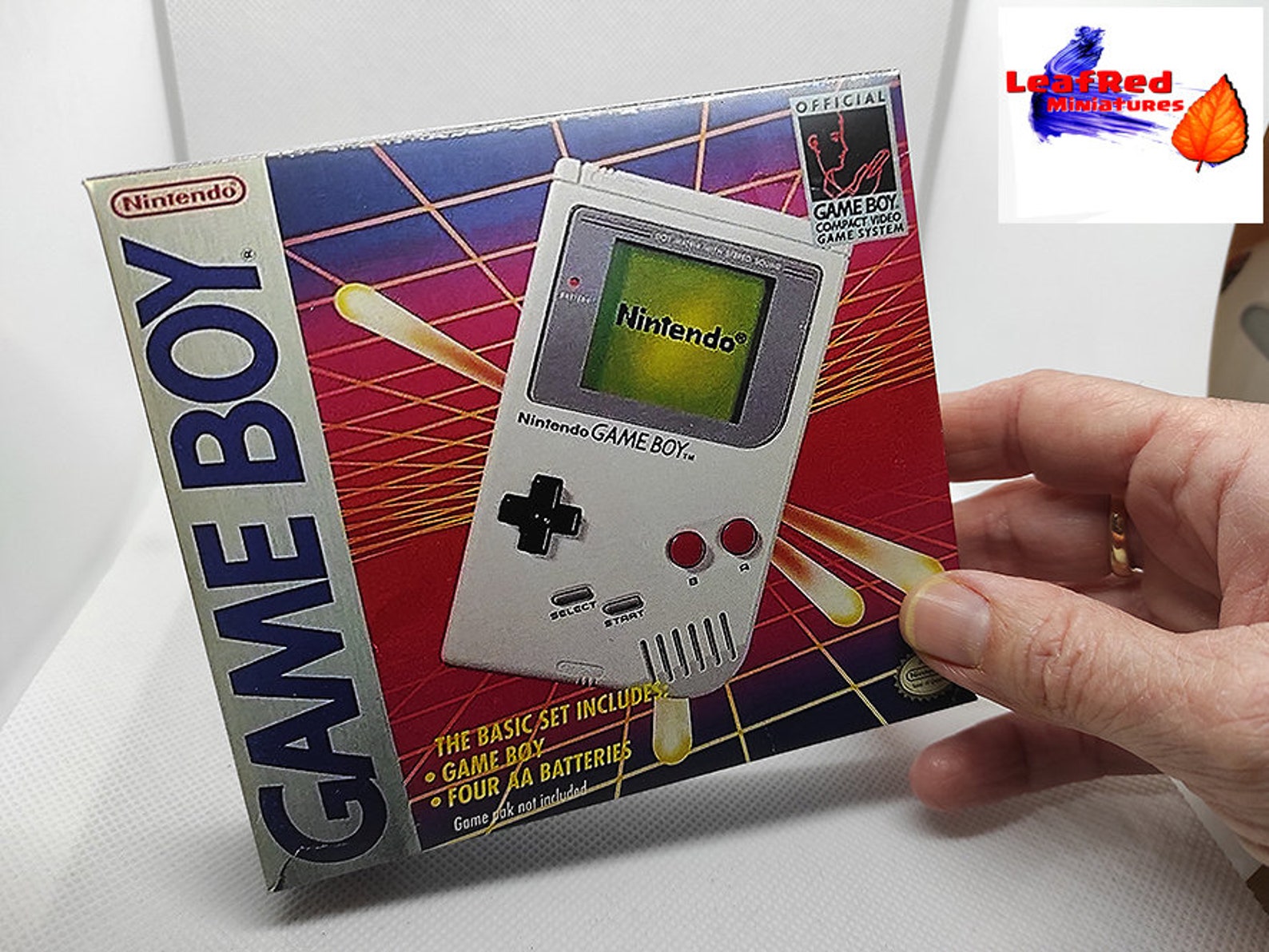 GAMEBOY & 6 Games Boxes. Miniature Boxes Handmade. Scale 1:4 - Etsy