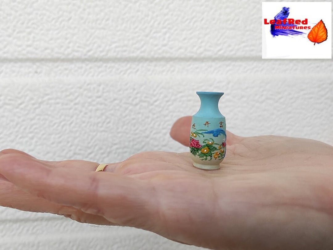 Miniature CHINESE VASE, Model III. Miniature Resin. Dollhouse Scale ...