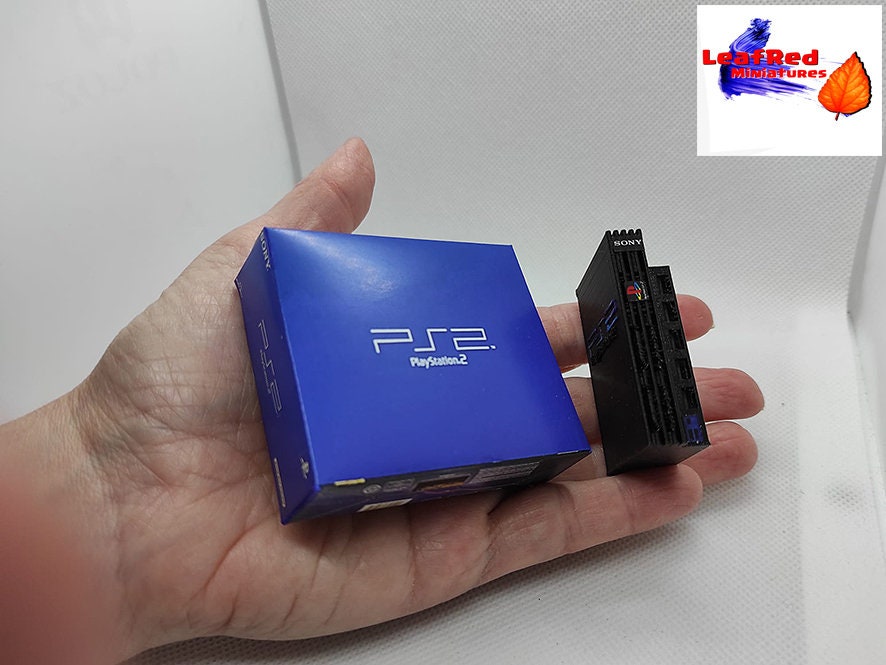 PS2. Miniature console keychain handmade painted. | Etsy