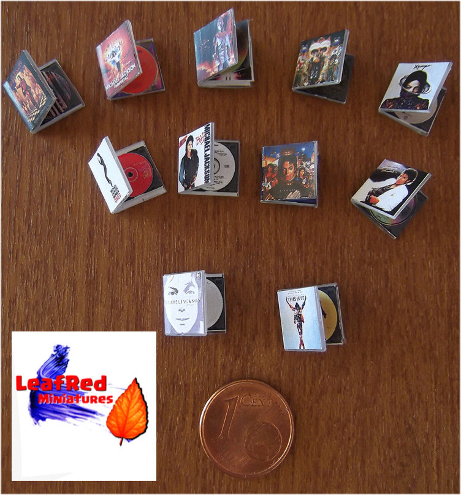 Miniature MICHAEL JACKSON CD Collection and Album, Scale 1/12 - Etsy