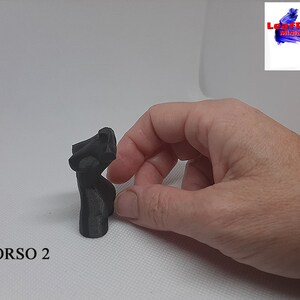 Woman Torso. Miniature Sculpture. Dollhouse Scale. Paint Ready 3D ...