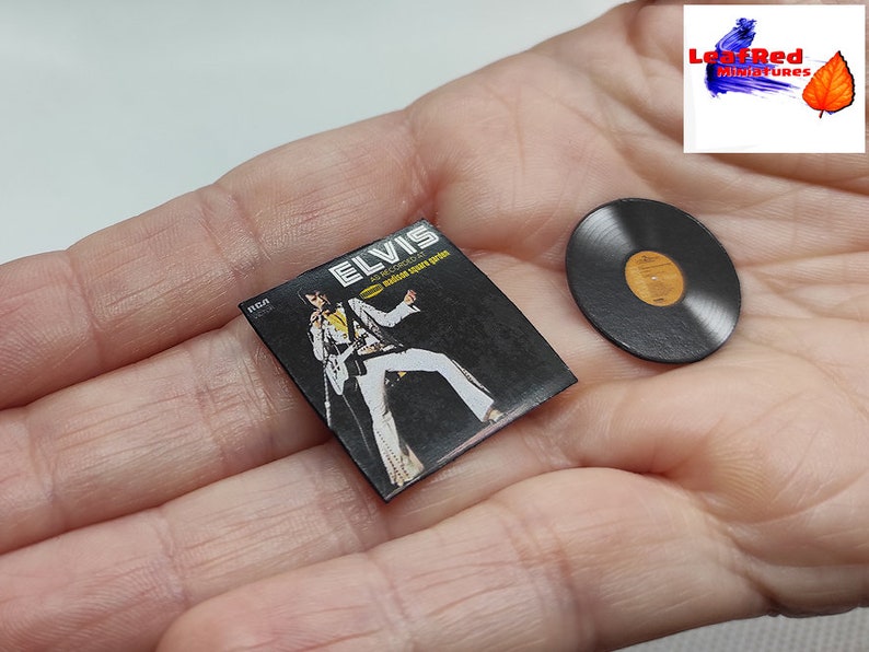 ELVIS PRESLEY Collection 6 Record Miniature Record HANDMADE. - Etsy