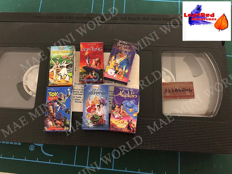 VHS Miniature Collection. Replica Vintage. Scale 1/6 - Etsy Australia