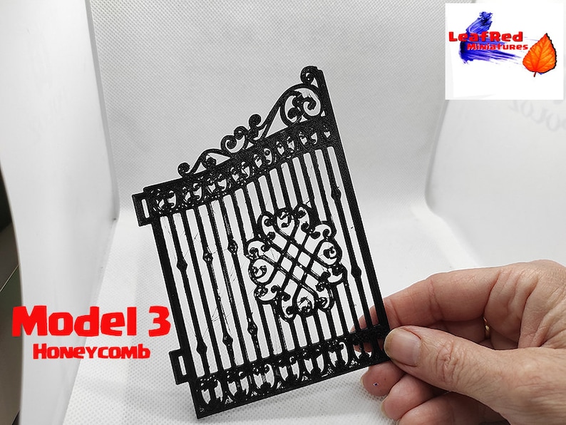 IRON GATE With Pillar Model Fall. Iron Simile. Plastic Pla - Etsy