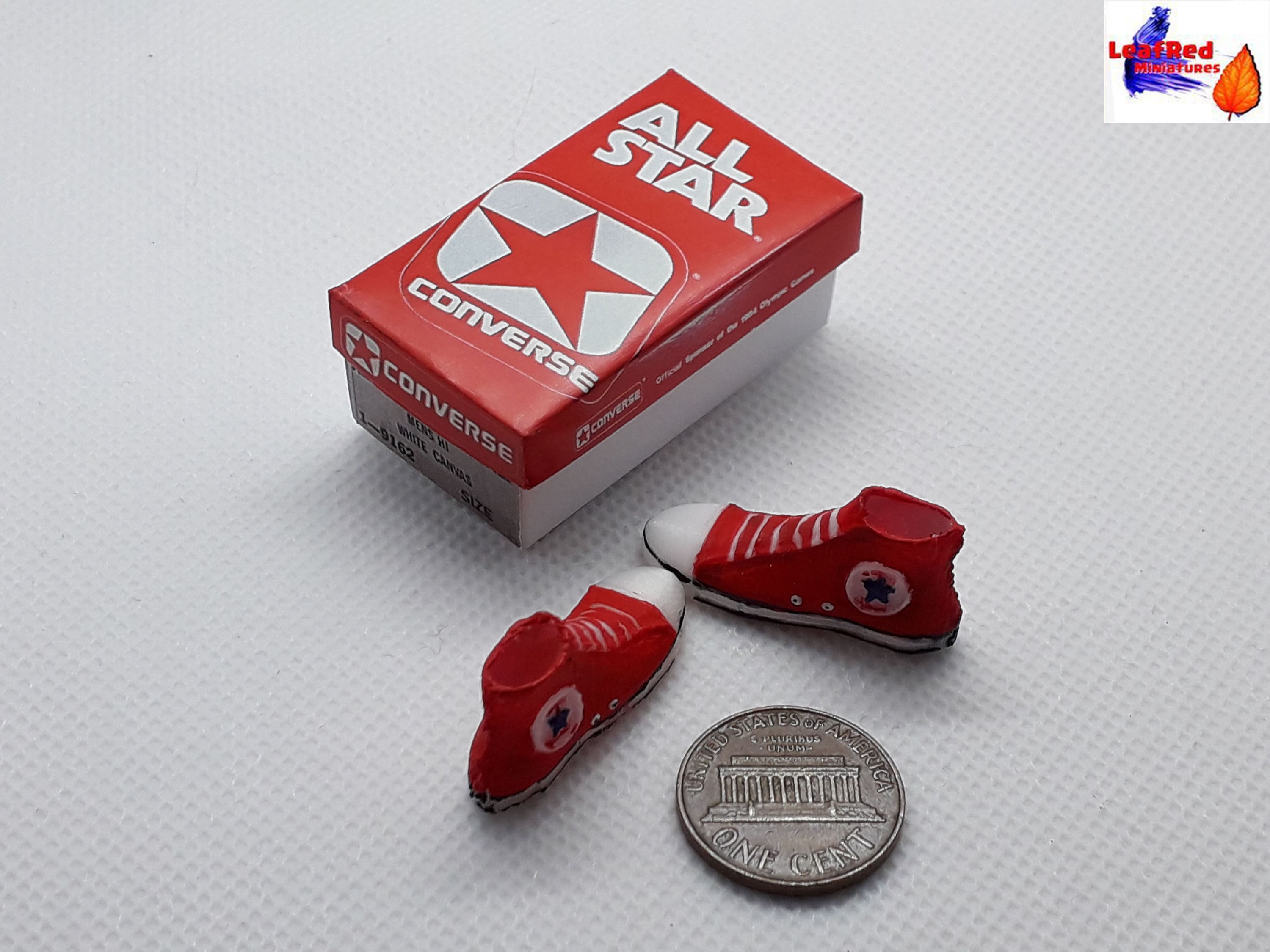 Miniature Converse Shoes With Box. 3D Printed. | Etsy