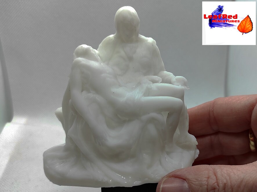 Pieta Michelangelo Miniature Sculpture. Dollhouse Scale. | Etsy