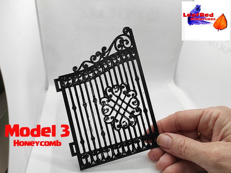 IRON GATE With Pillar, Model Fall. Iron Simile. Plastic Pla Made ...