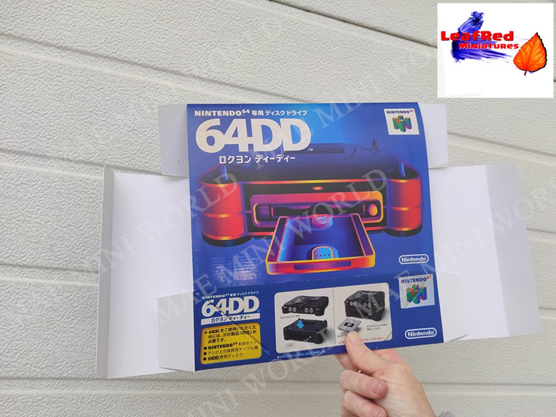 N64DD Nintendo 64DD Mini Replica Box. - Etsy