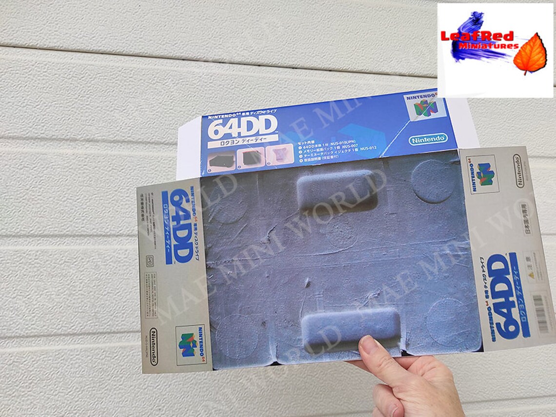 N64DD Nintendo 64DD Mini Replica Box. - Etsy