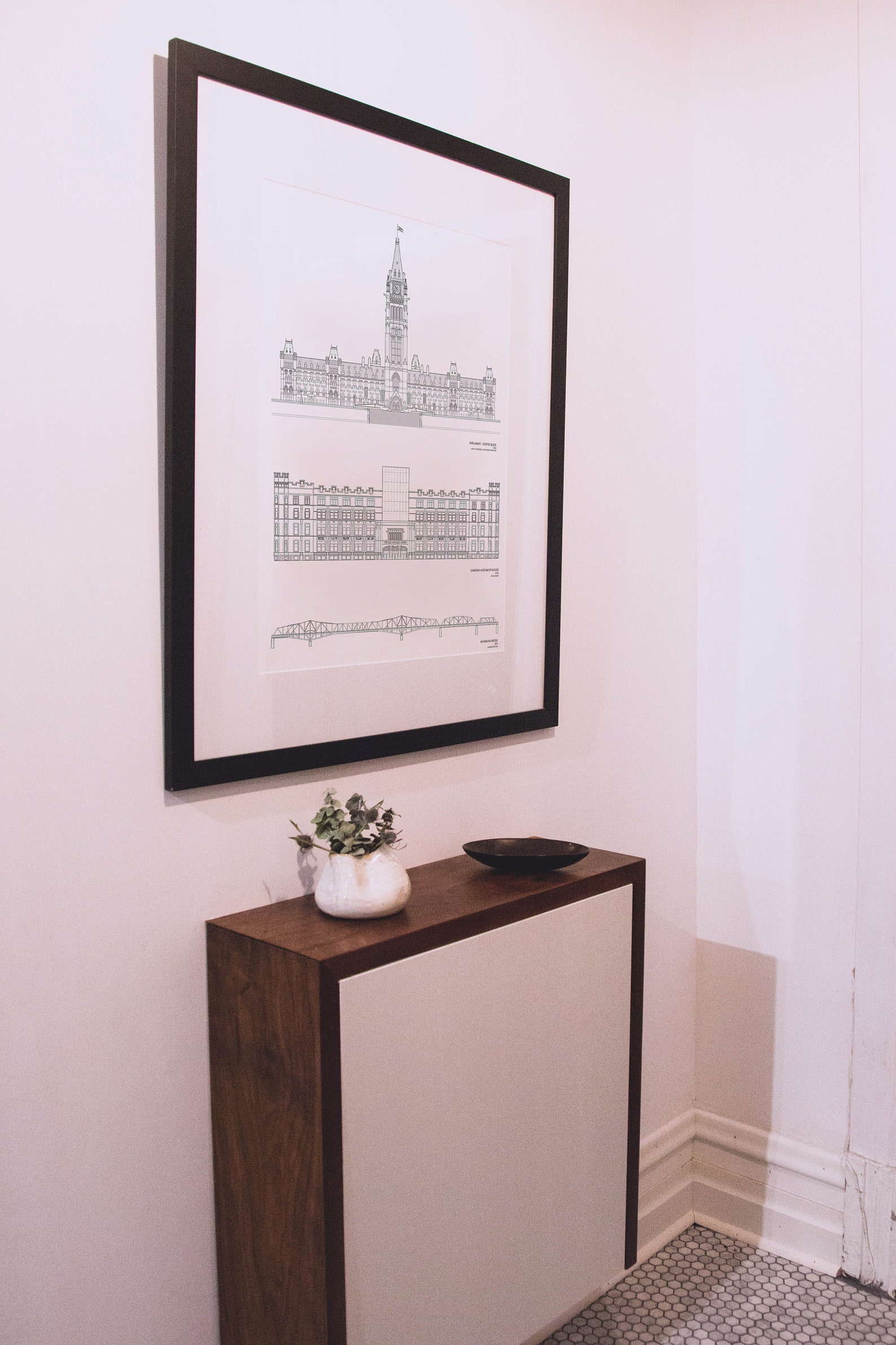 Ottawa Landmark Buildings Poster - Parliament - Victoria Memorial ...
