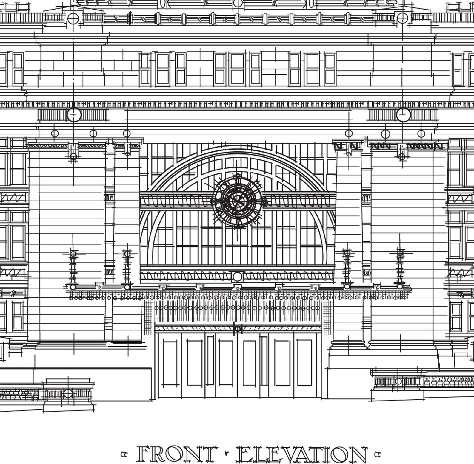 Remastered Blueprints of Former Ottawa Union Station Poster - Etsy Canada