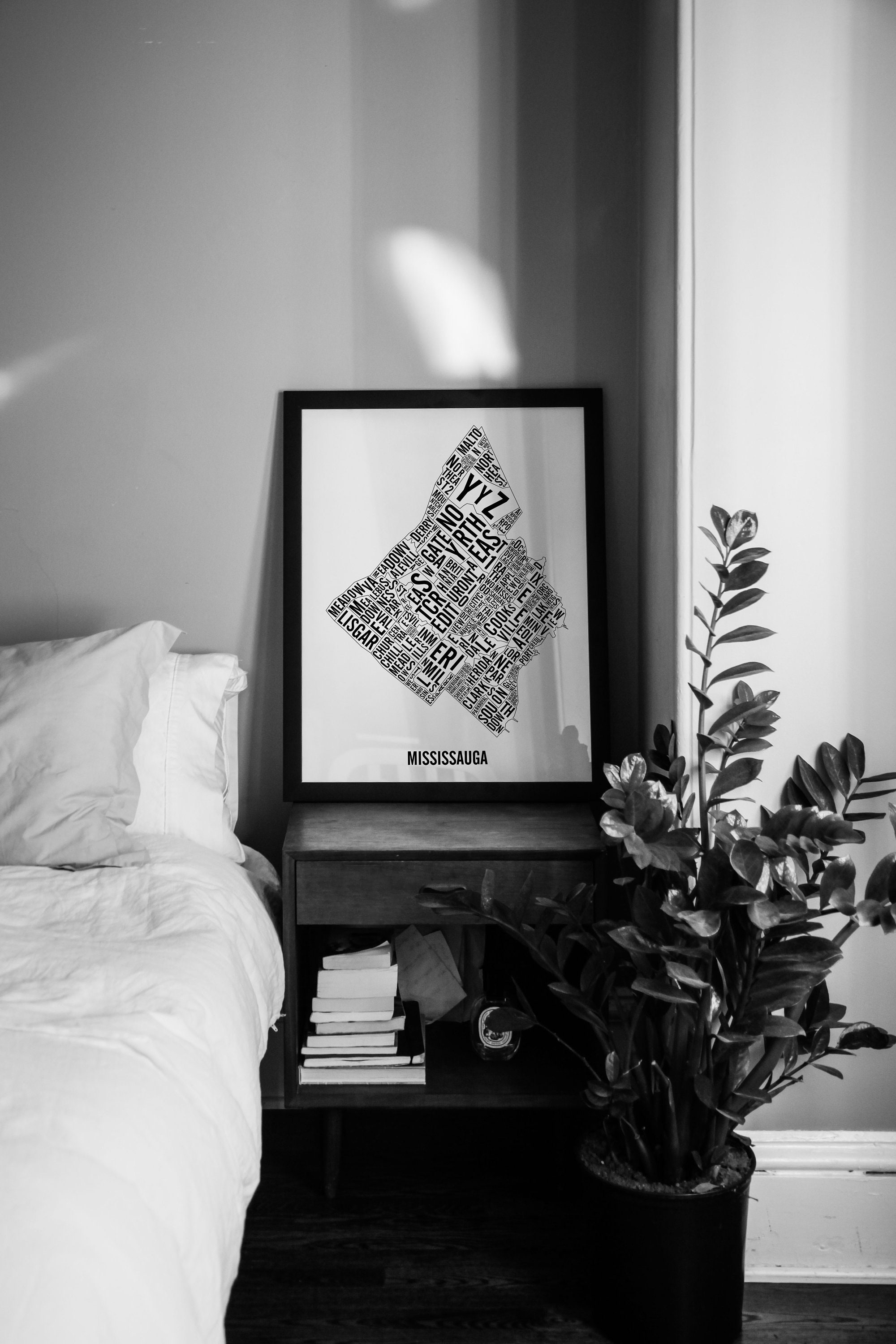 Mississauga Neighbourhoods City Map - Mississauga Art - Mississauga ...
