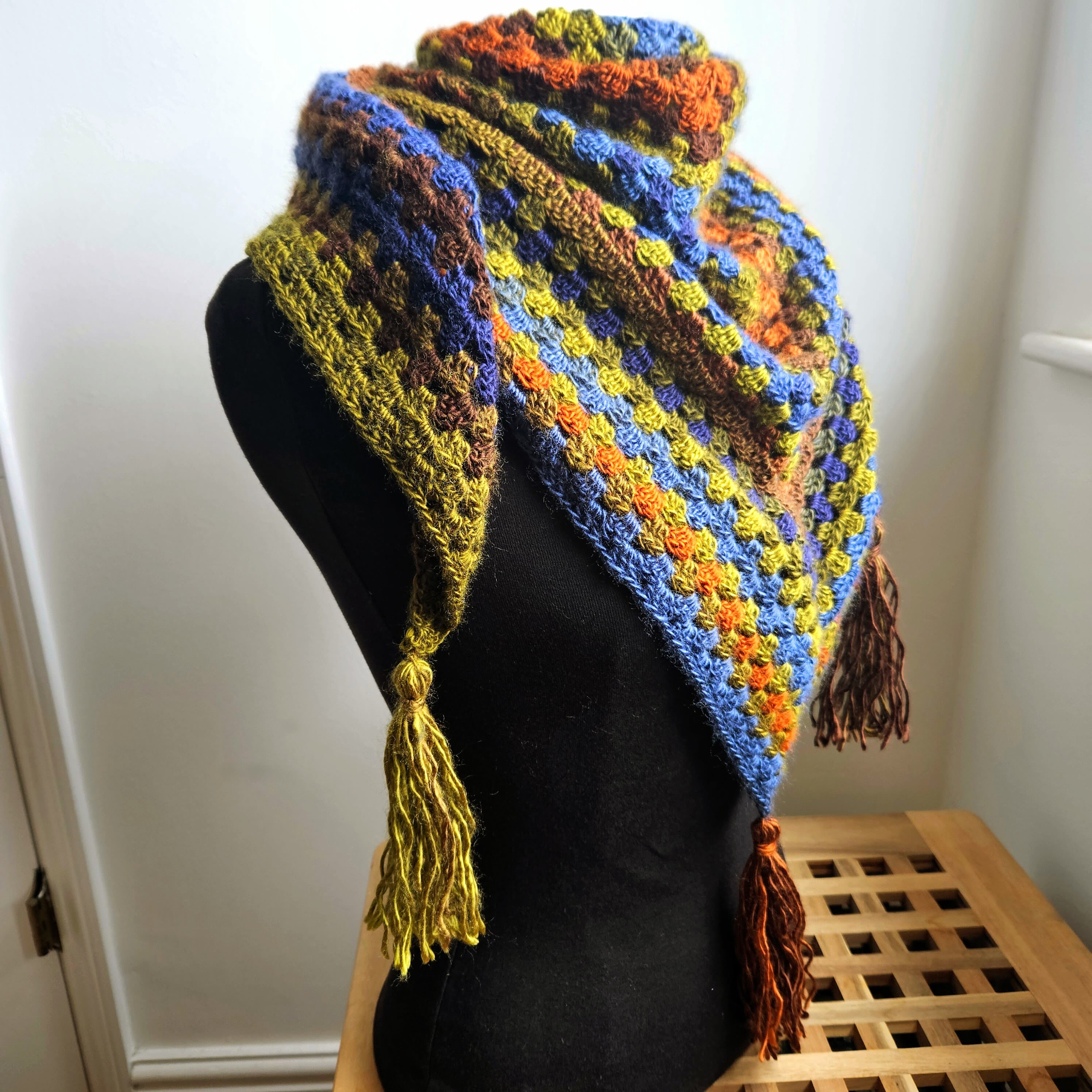 Crochet Triangle Scarf - New York - Etsy