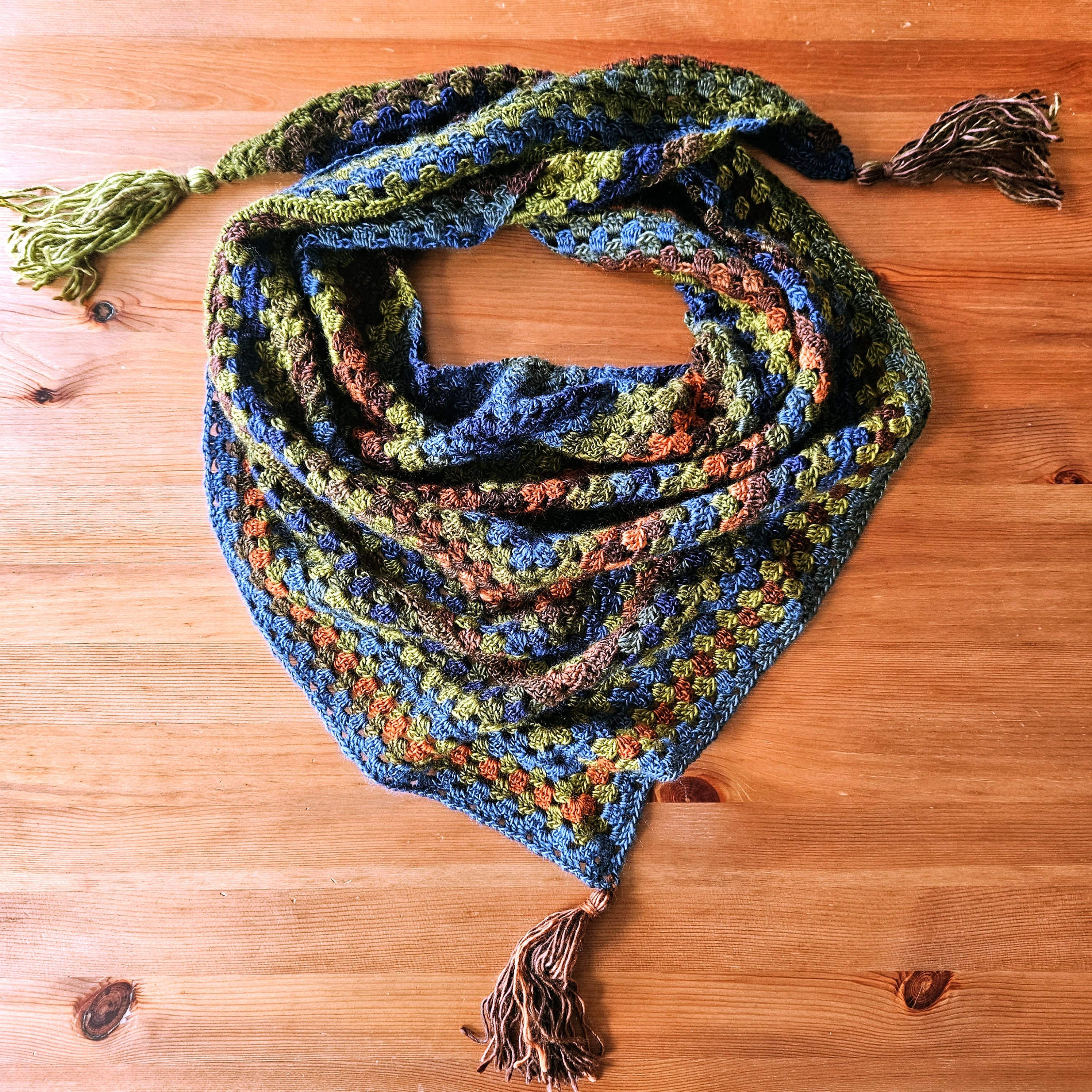 Crochet Triangle Scarf - New York - Etsy
