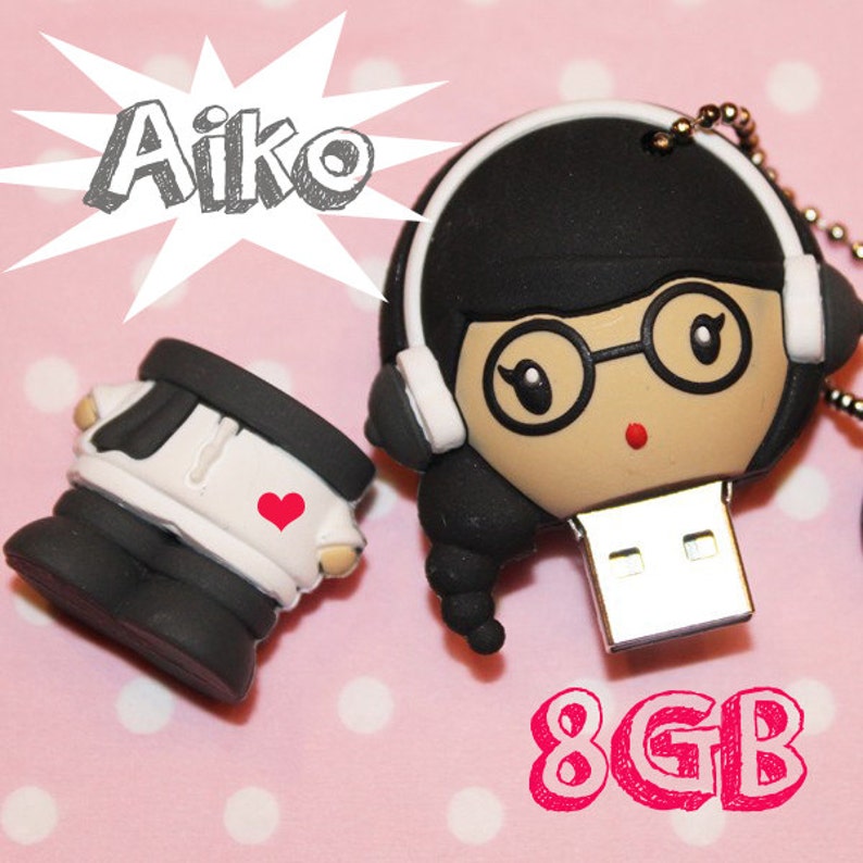 USBDOLLS doll cute kawaii 4GB usb pendrive stationery | Etsy