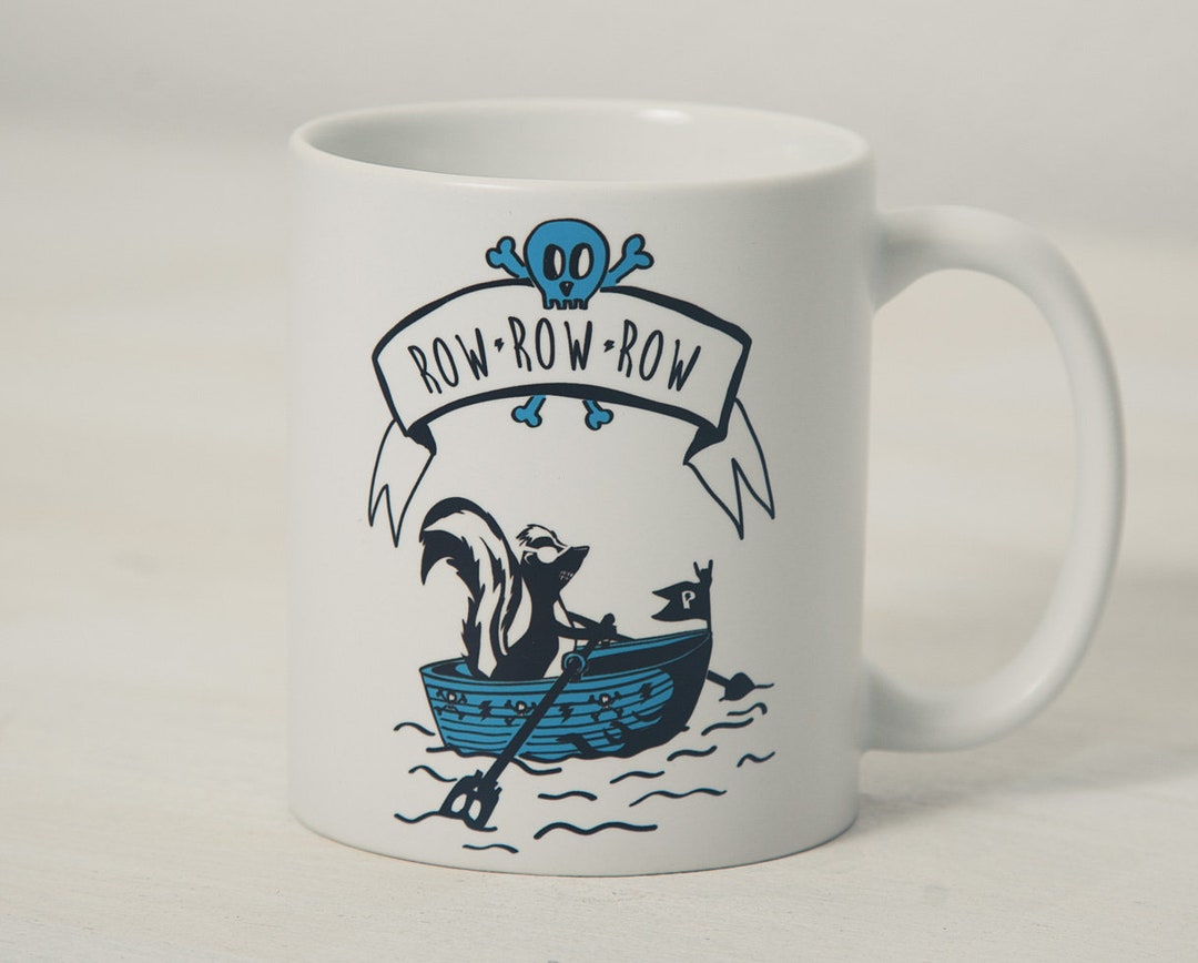 Sven the Pirate Skunk - Mug - White Blue - Etsy
