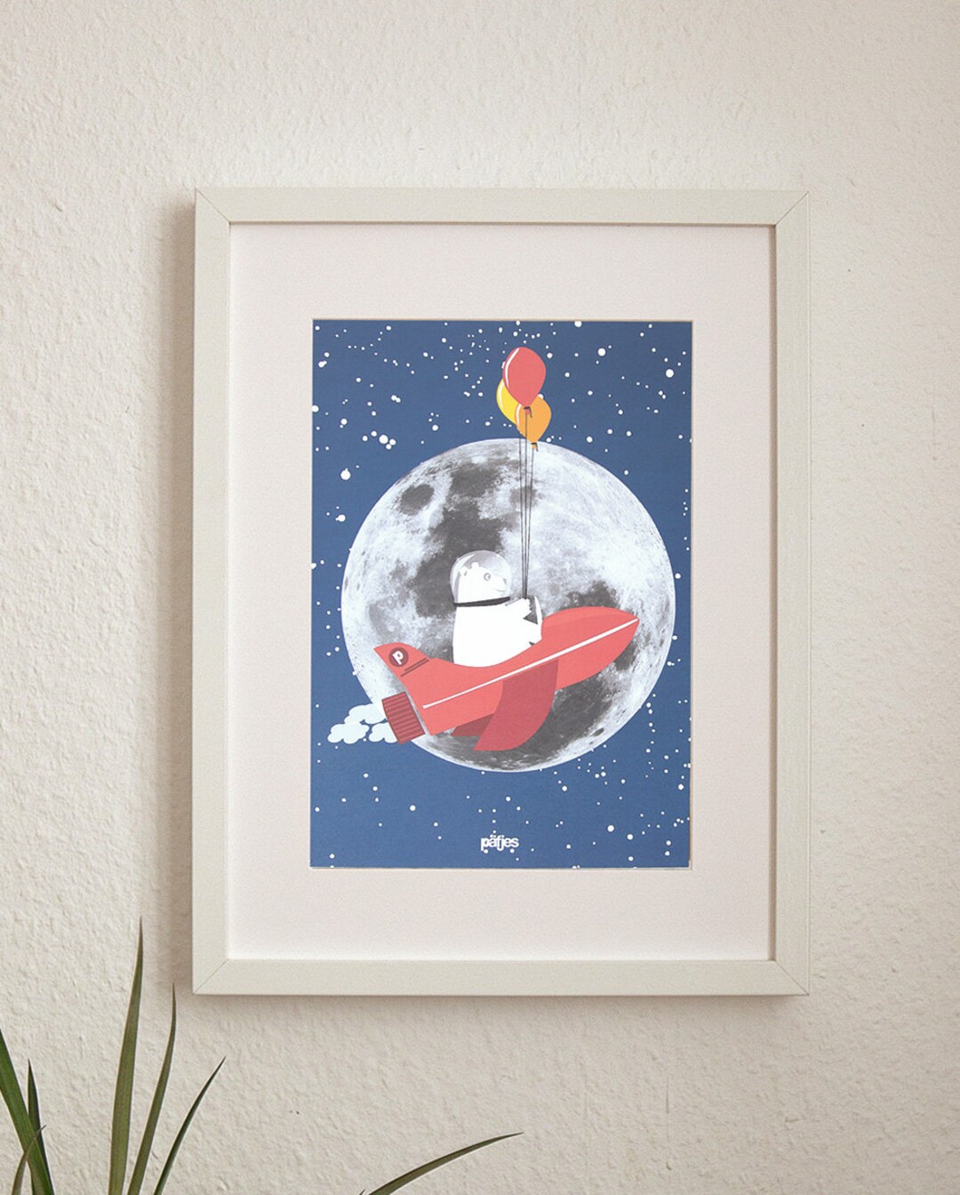 Ronny Rocket the Astronaut Bear - Poster Art Print A4 - Etsy