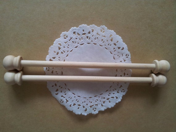 10 15 20 Pairs of 6 Wooden Scroll Rods With End Caps - Etsy