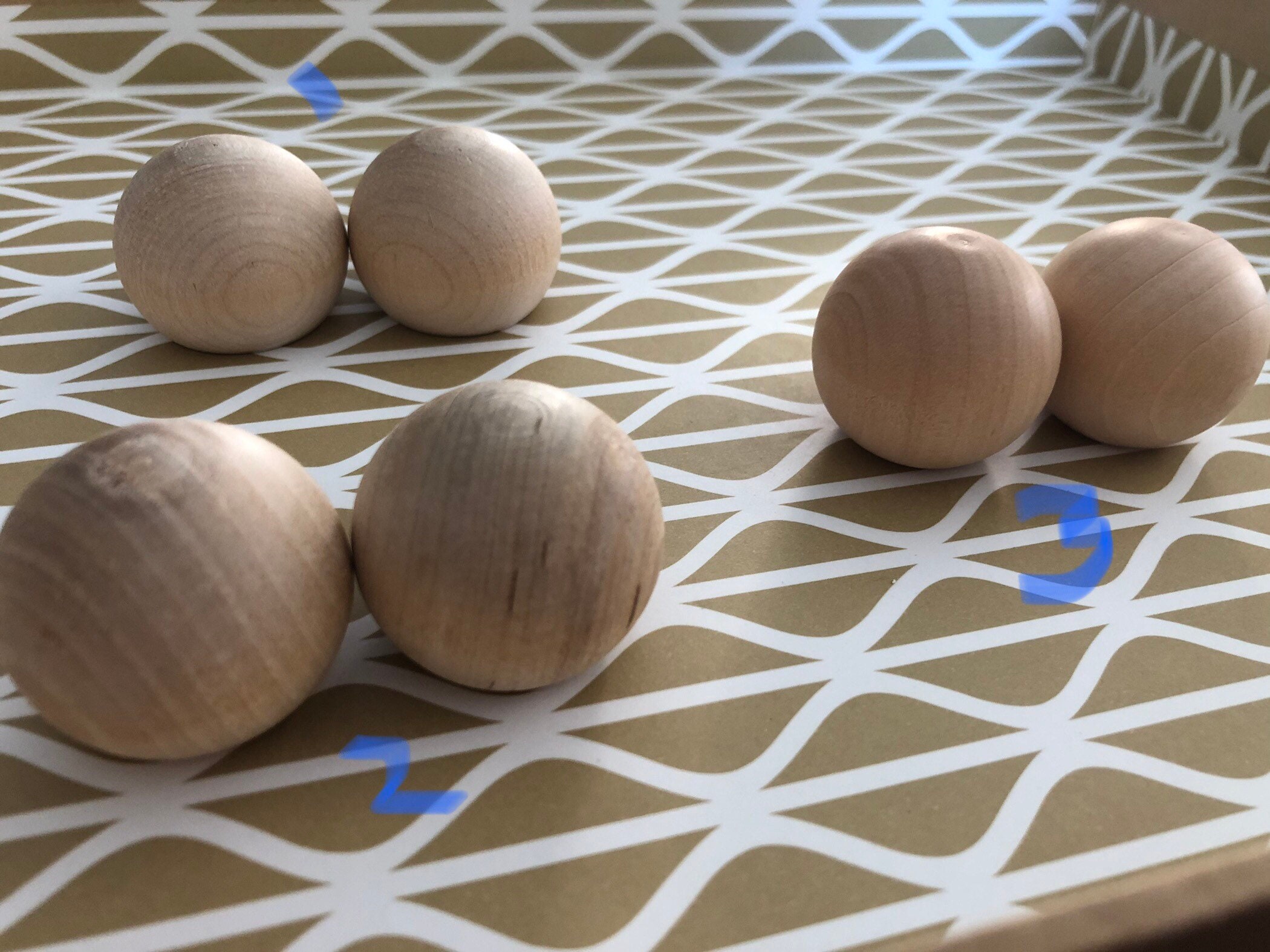 10 Pairs Unfinished Wooden Ball End Caps With Opening - Etsy
