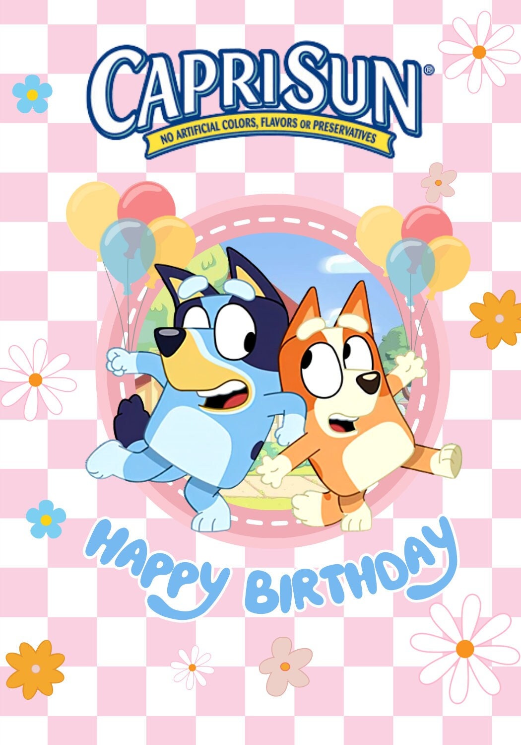 Blue Dog Inspired Capri Sun Label - Etsy