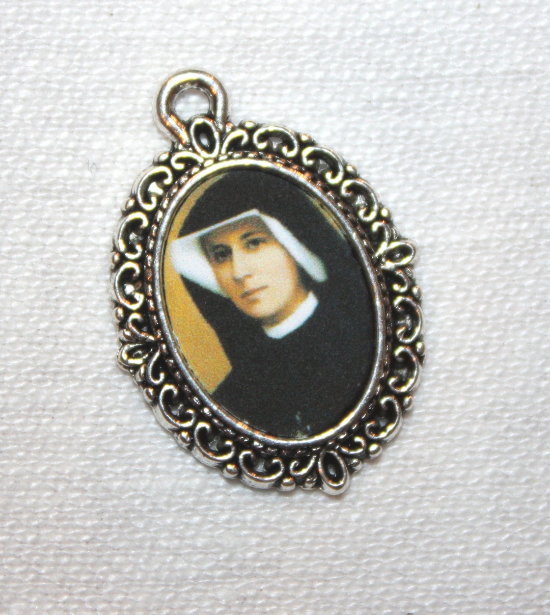 St. Maria Faustina Divine Mercy | Mini Medal to Add to Rosaries ...