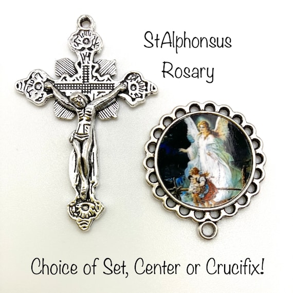Guardian Angel Rosary Set Choice of Set Crucifix or - Etsy