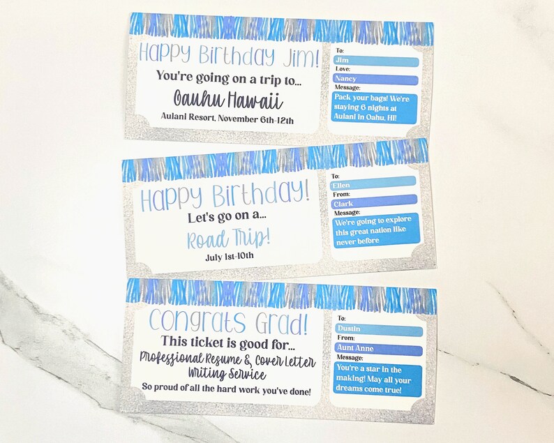 Experience Gift Certificate Template, Custom Gift Experience Ticket ...