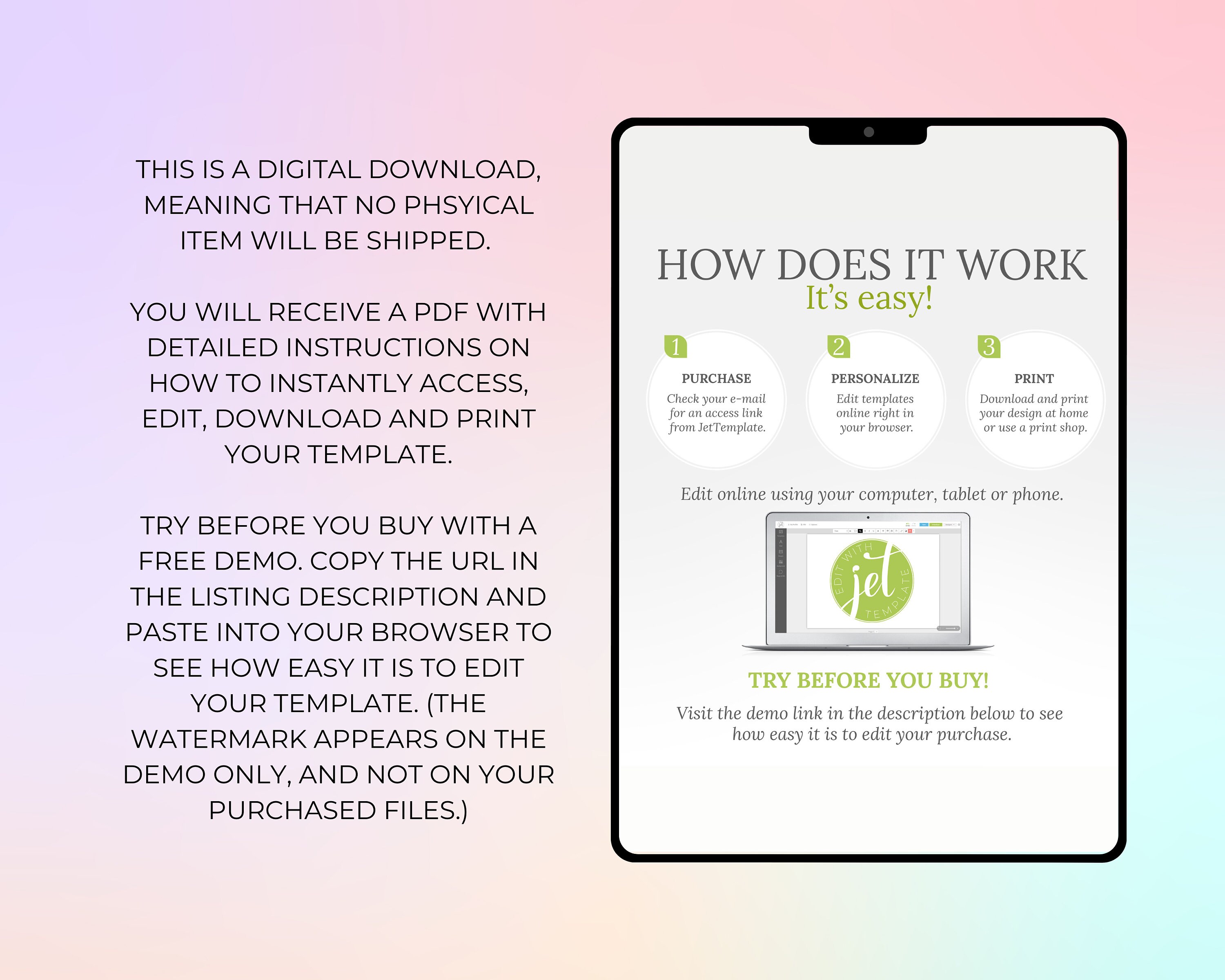 Experience Gift Certificate Template, Printable Experience Ticket ...