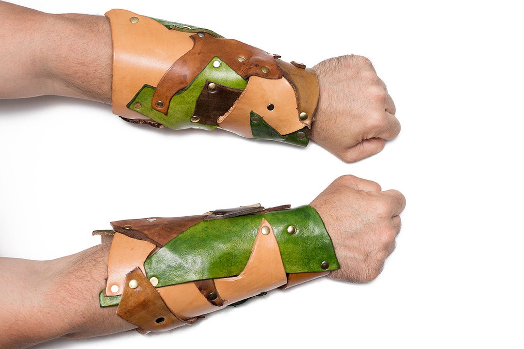 Barbarian Wild Man Orc Bracers Pair - Etsy