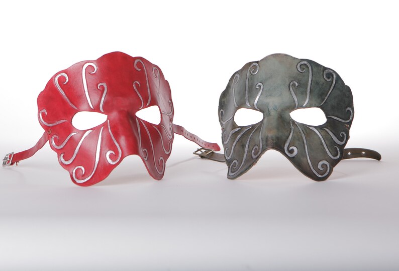 Leather Masqurade Mask Handmade LARP Renaissance Fair - Etsy