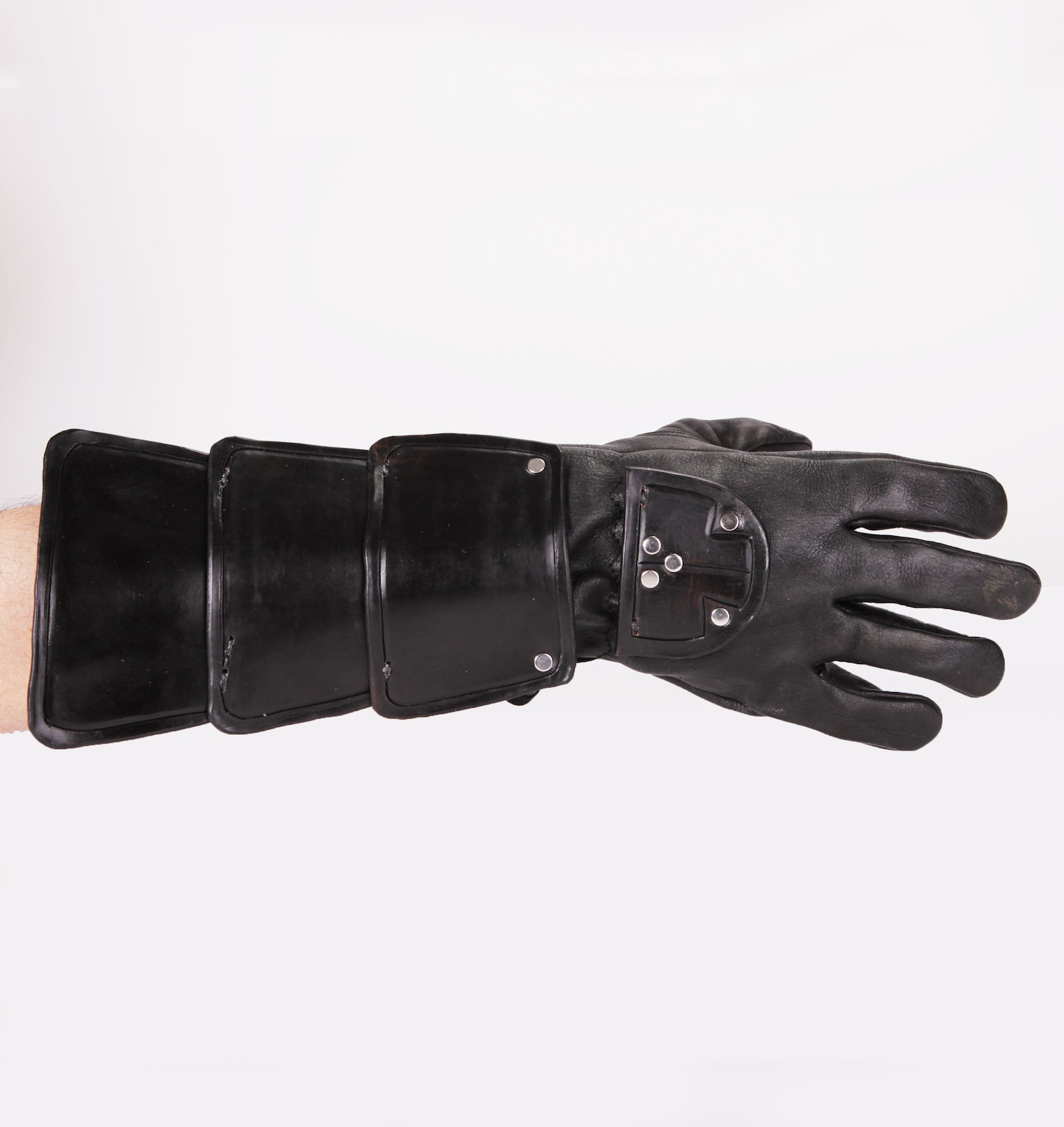 Final Fantasy X Auron Leather Bracer With Glove Cosplay Medieval Larp ...