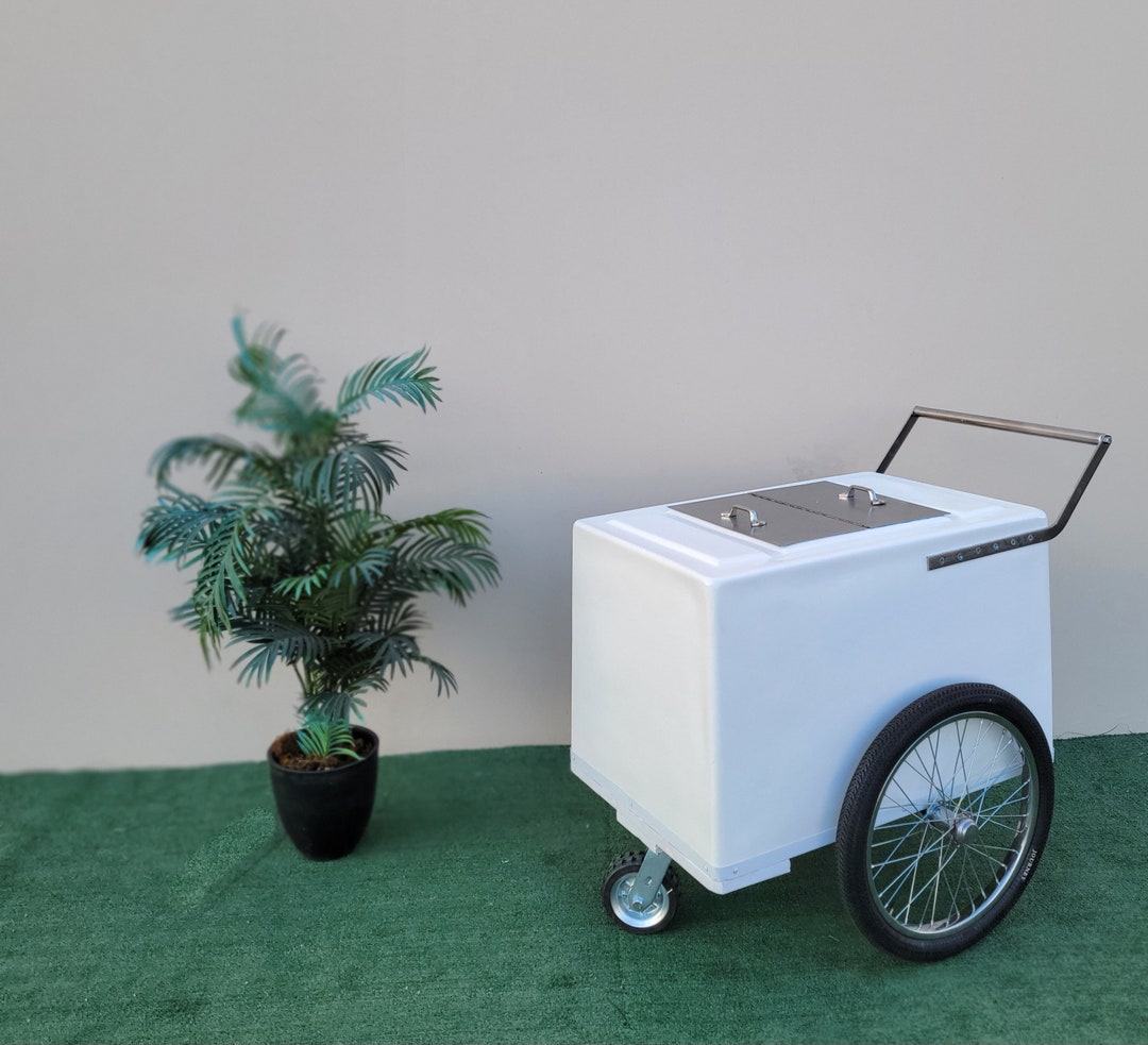 Standard Size White Paleta Cart, Popsicle Cart, Ice Cream Cart With ...