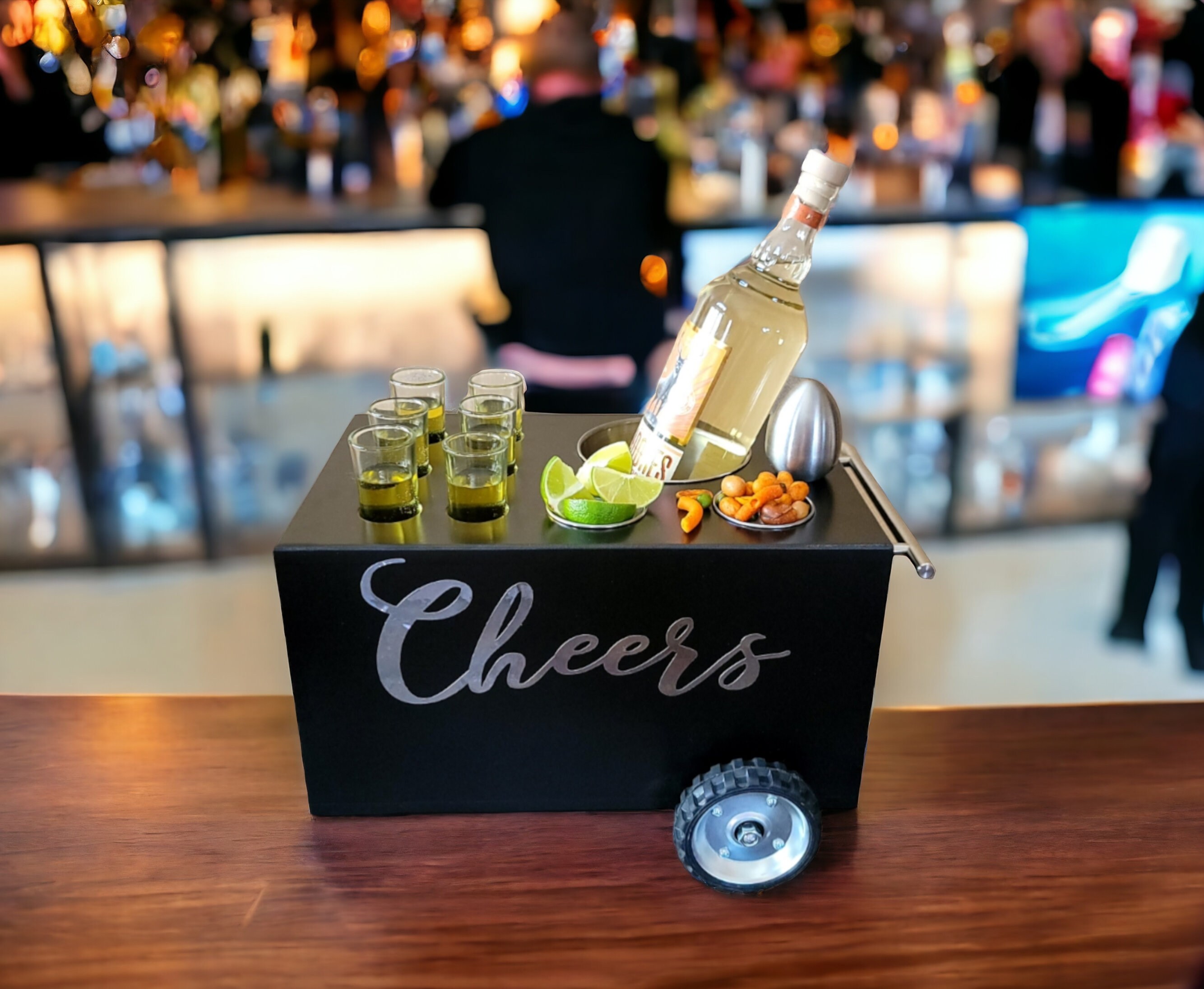 Shot Glass Table-top Bar Carts - Etsy