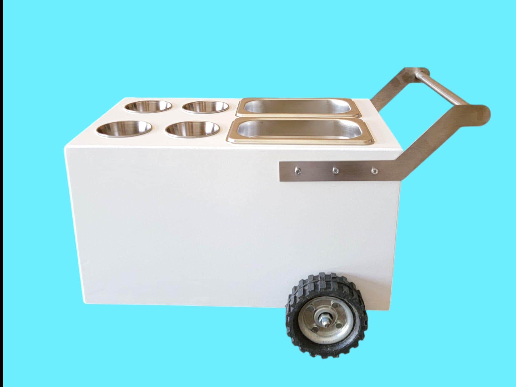 Table Top Snack / Ice Cream Cart , Churro Cart 2 Containers With Paleta ...