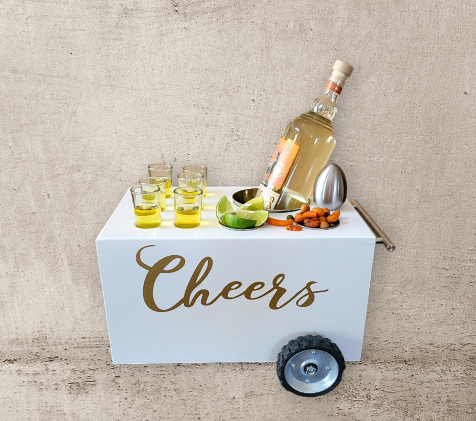 Shot Glass Table-top Bar Carts - Etsy