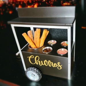 Handmade Churro Tabletop Snack Cart – Mini Dessert Display Stand for ...