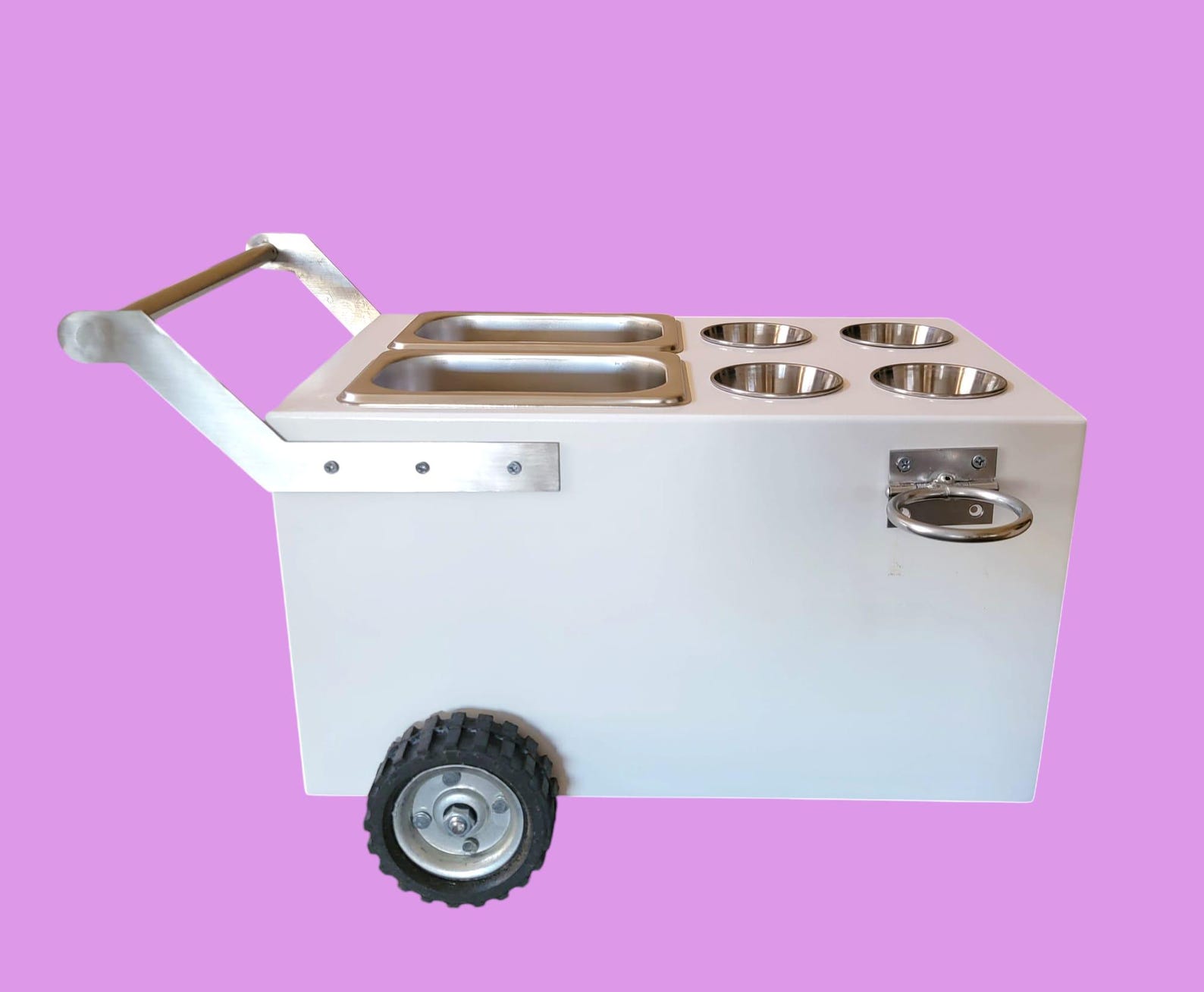 Table Top Snack / Ice Cream Cart , Churro Cart 2 Containers With Paleta ...